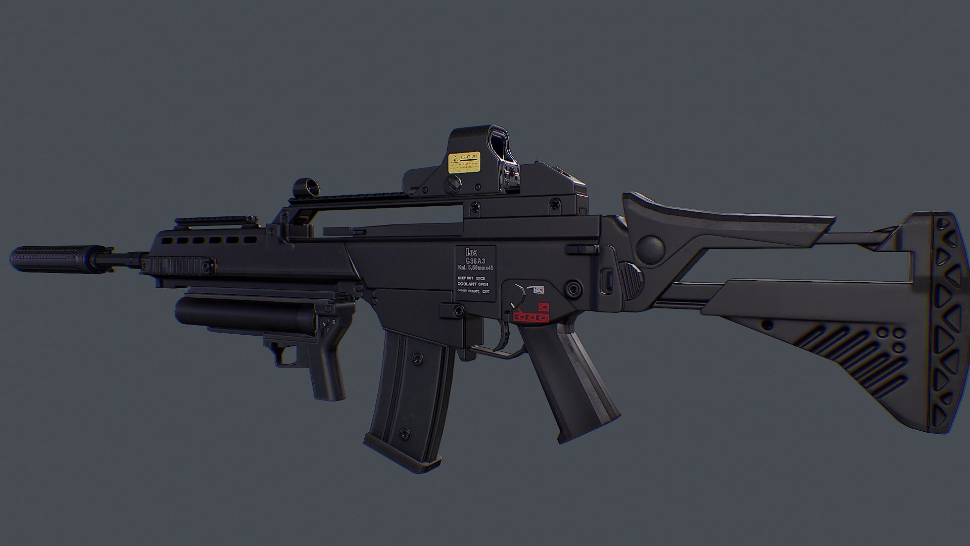 3D model G36A3 Modification Pack VR / AR / low-poly | CGTrader
