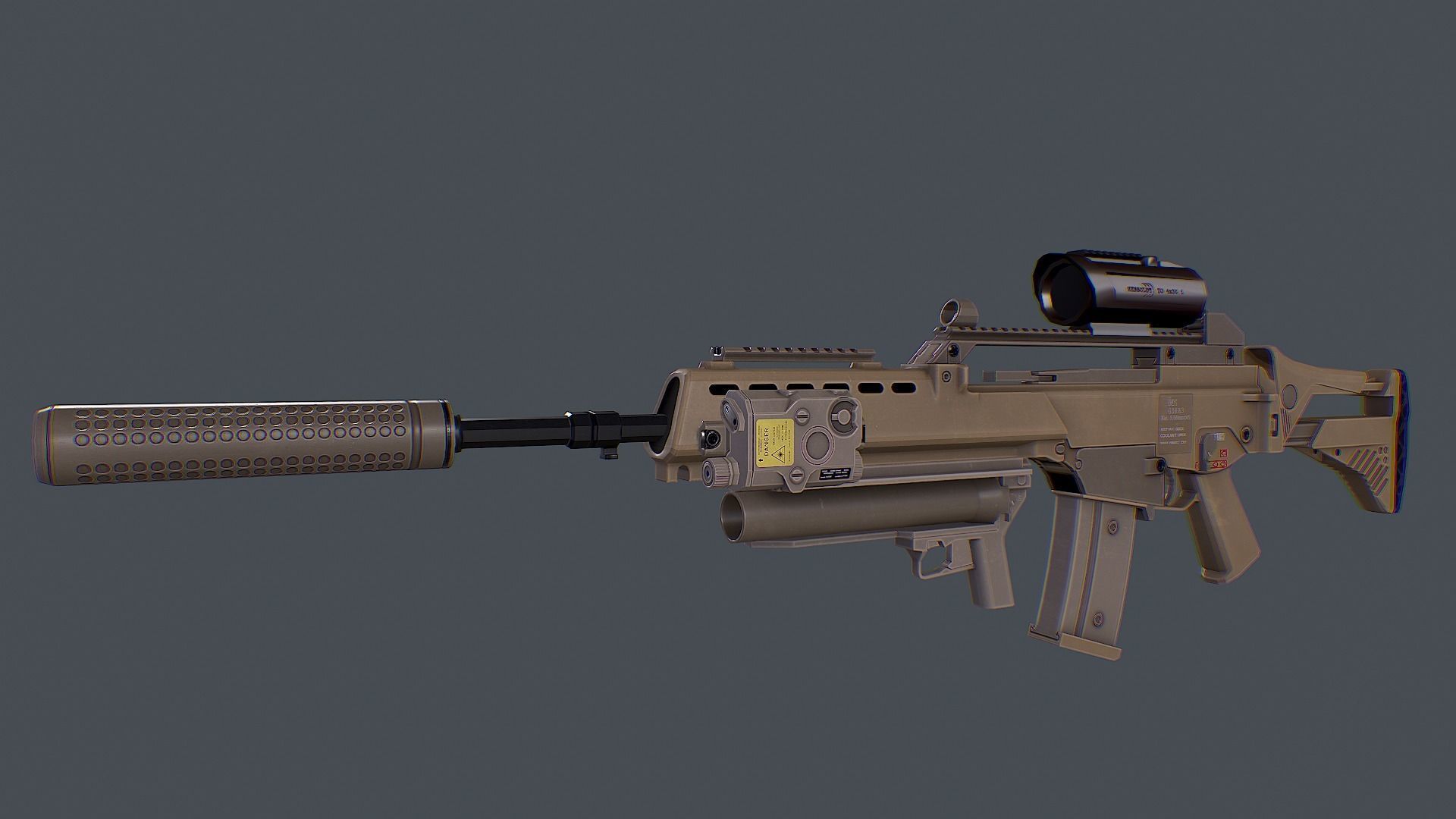 3D model G36A3 Modification Pack VR / AR / low-poly | CGTrader