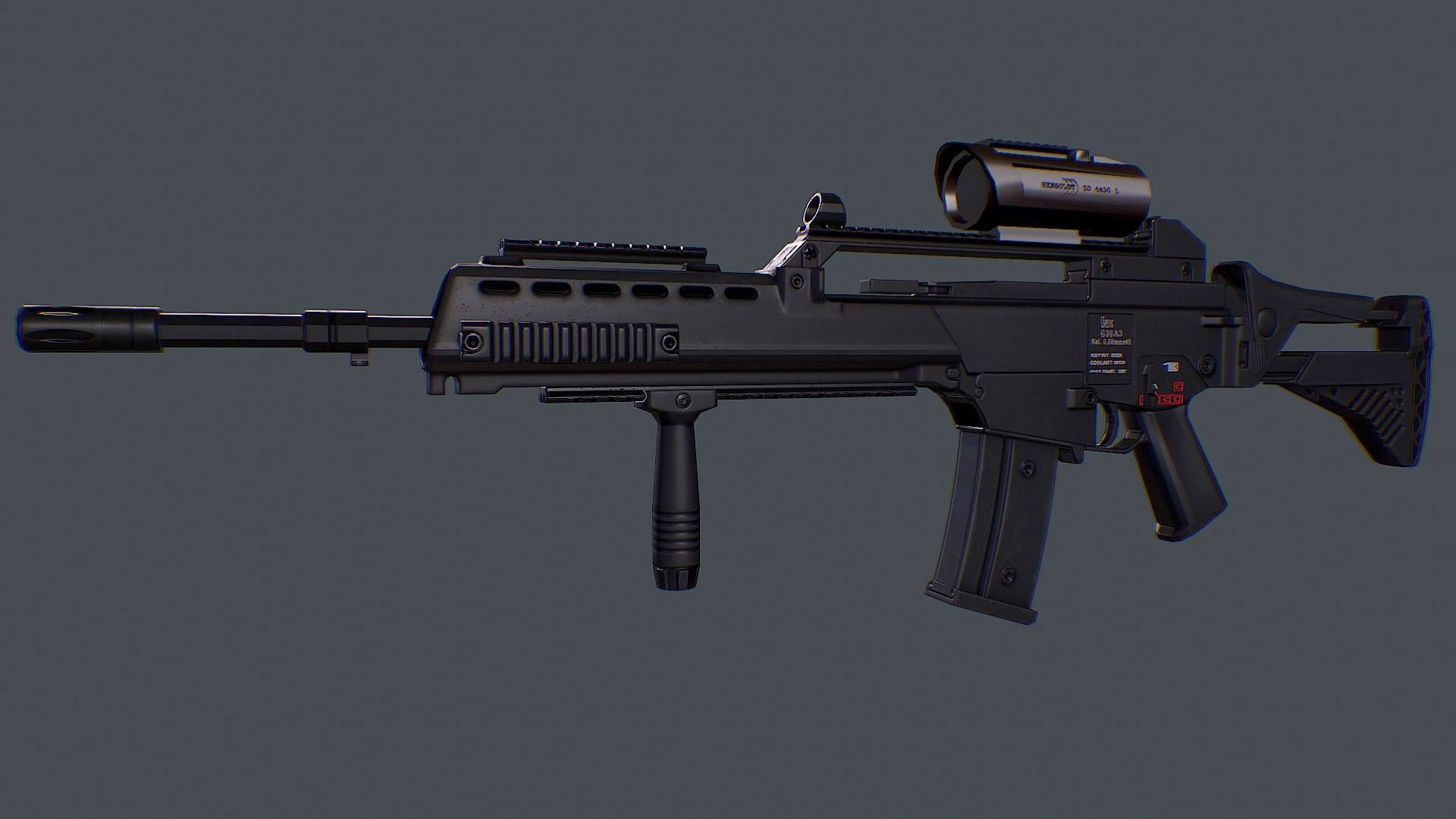 3D model G36A3 Modification Pack VR / AR / low-poly | CGTrader