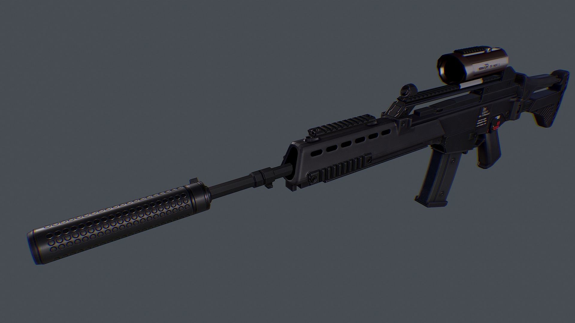 3D model G36A3 Modification Pack VR / AR / low-poly | CGTrader