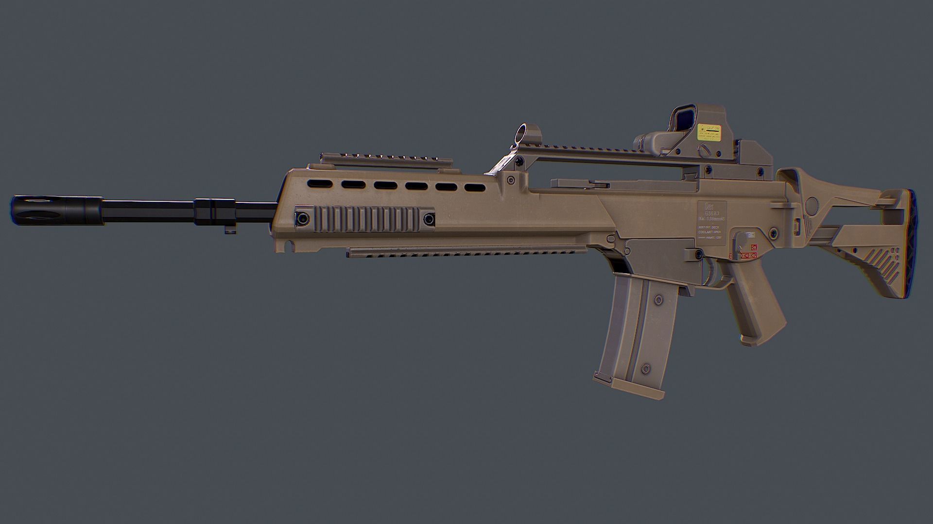 3D model G36A3 Modification Pack VR / AR / low-poly | CGTrader
