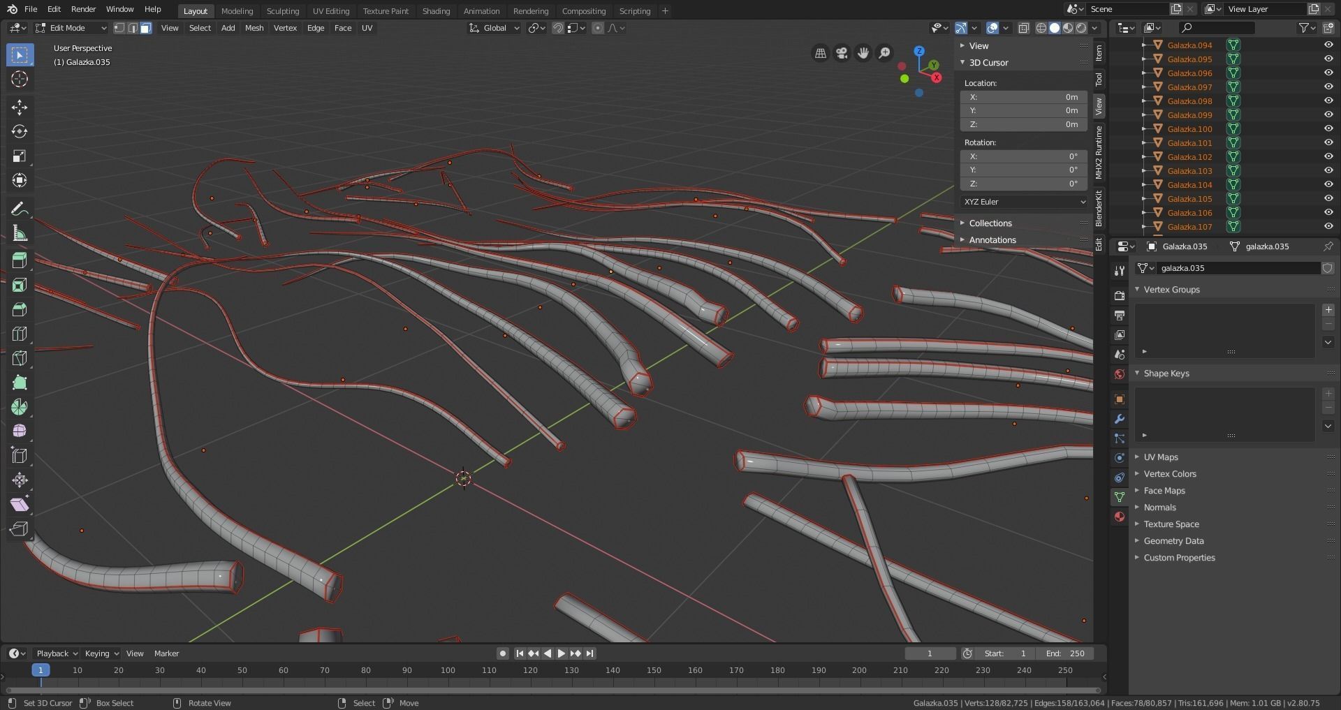 3D model 107 Different sticks collection VR / AR / low-poly | CGTrader