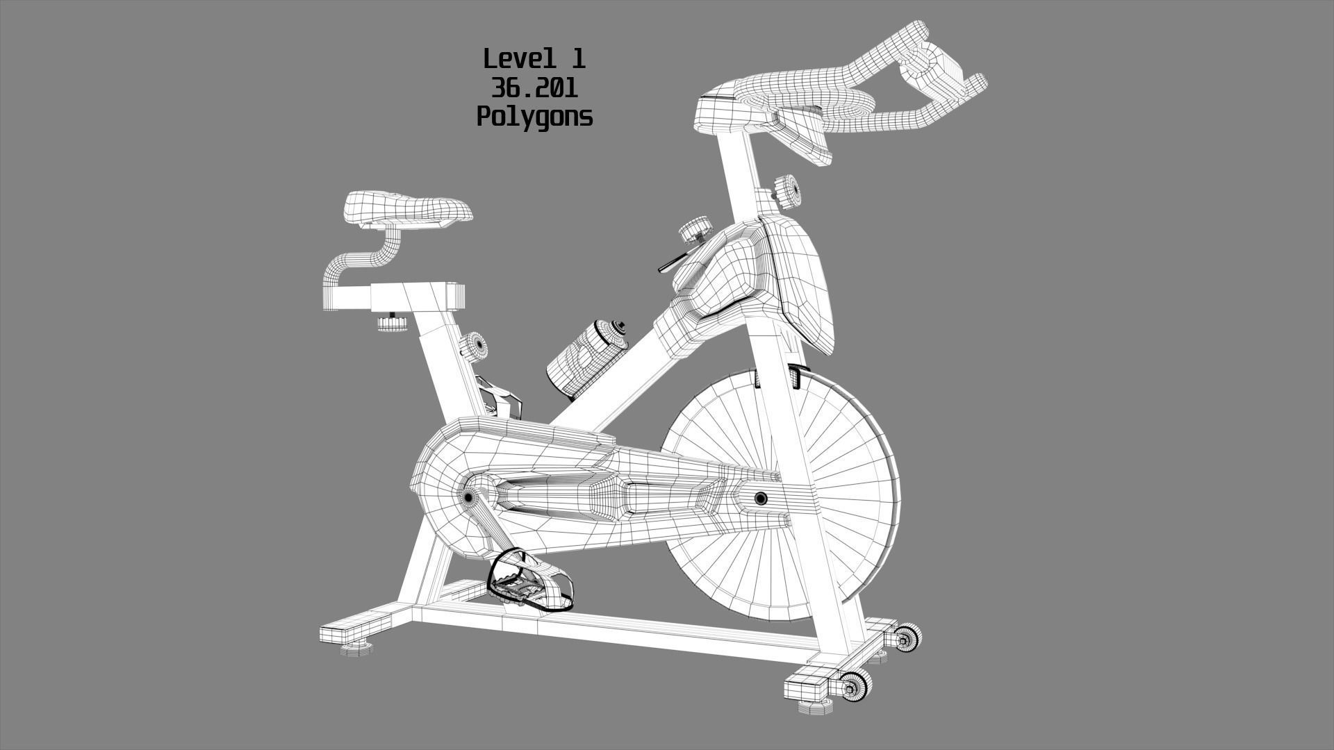 3D model Spinning Bike Gym VR / AR / low-poly | CGTrader