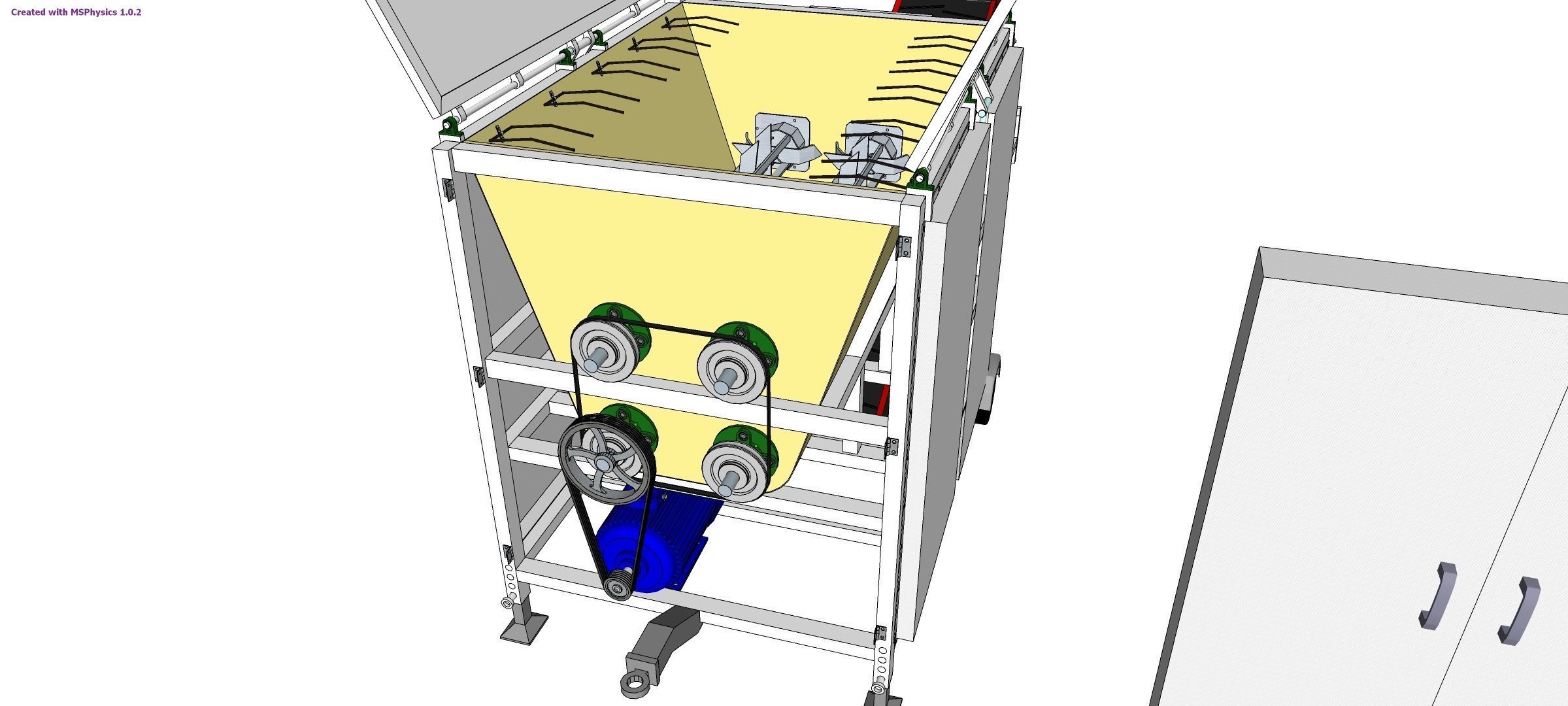 Mushroom Compost Machine 3D model | CGTrader