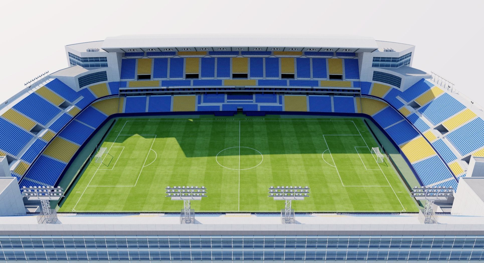 Estadio Nuevo Mirandilla - Cadiz Spain 3D model | CGTrader