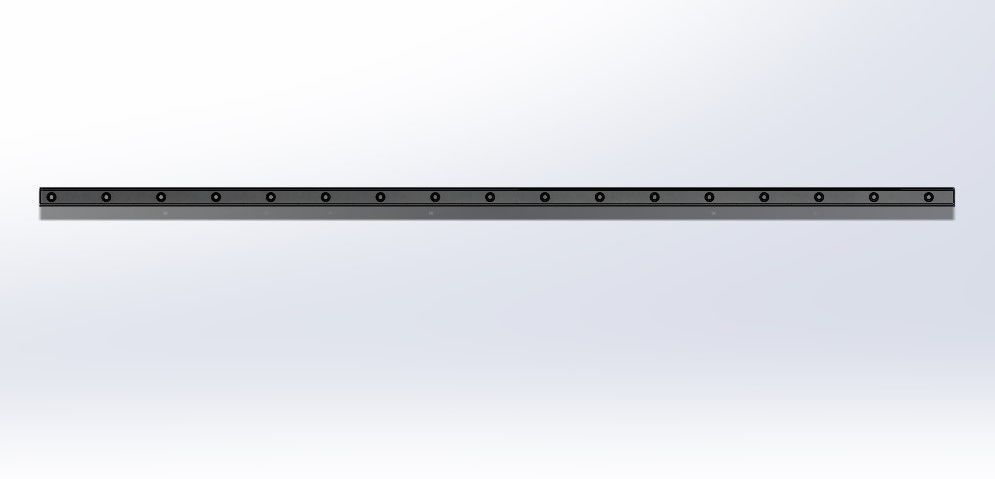Flat Linear Bearing and Rail 15mm 3D model animated rigged | CGTrader