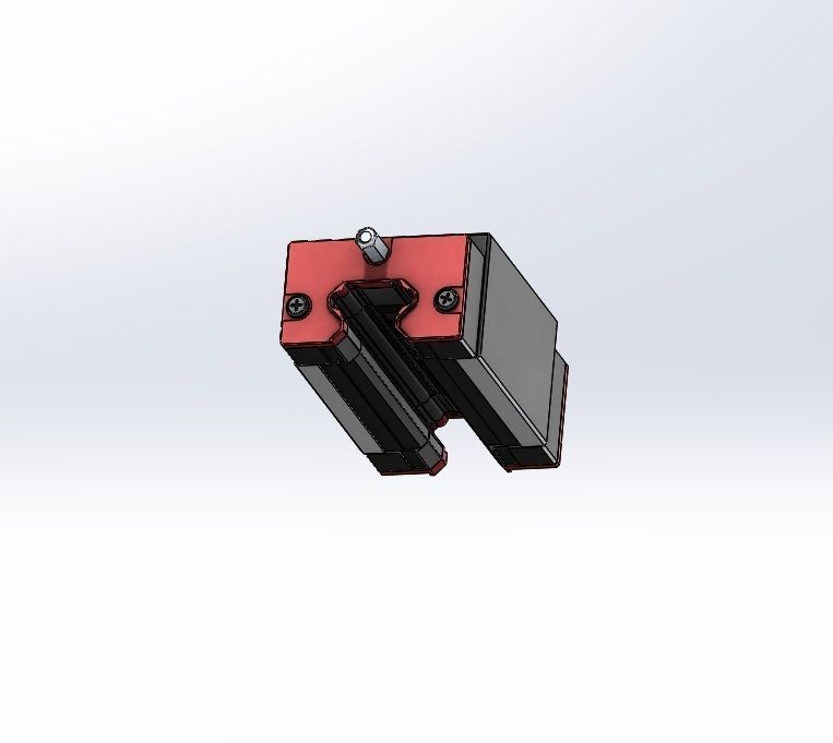 Flat Linear Bearing and Rail 15mm 3D model animated rigged | CGTrader