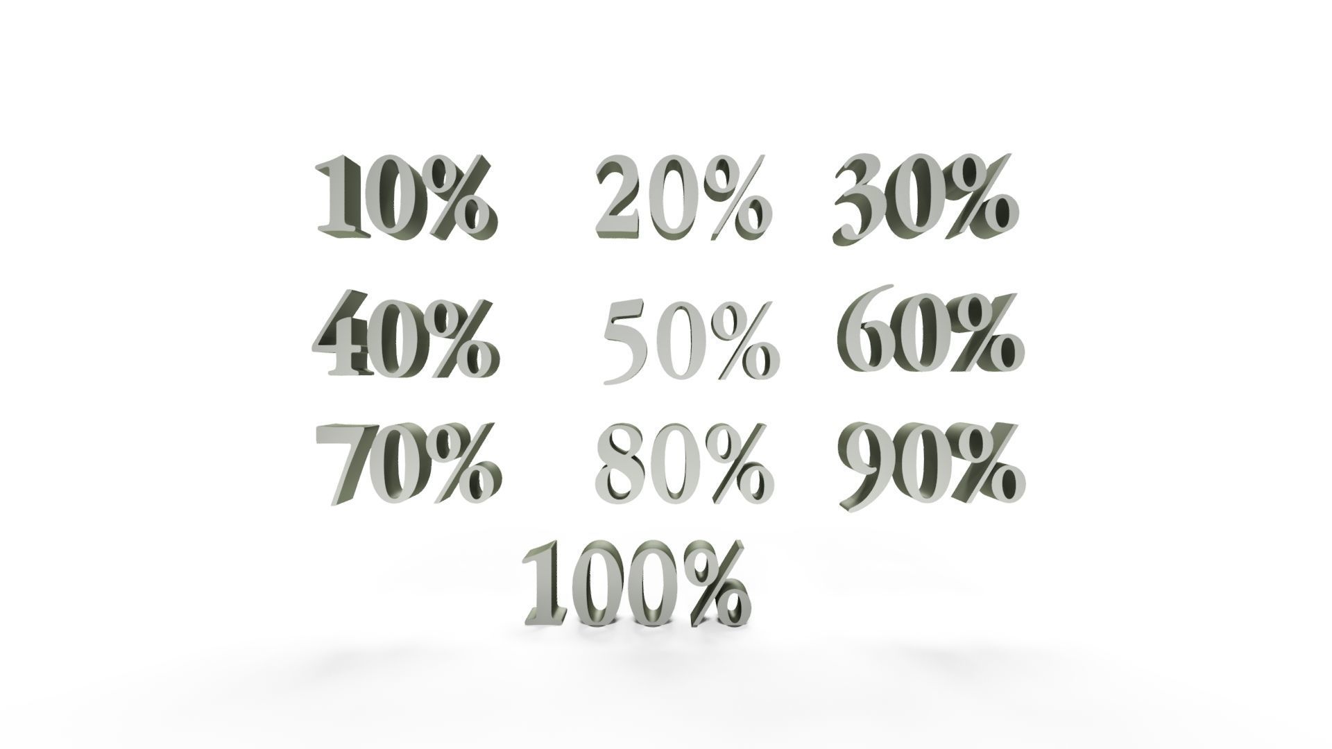 RATIO SYMBOLS 3D model 3D printable | CGTrader