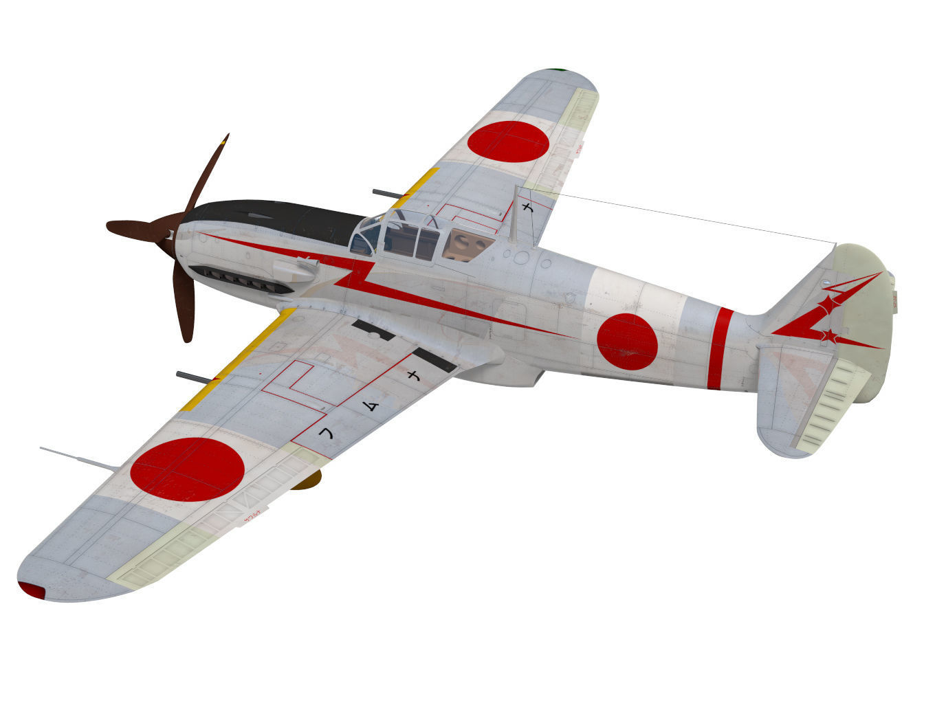 Kawasaki Ki61 hien hei tony 3D model | CGTrader