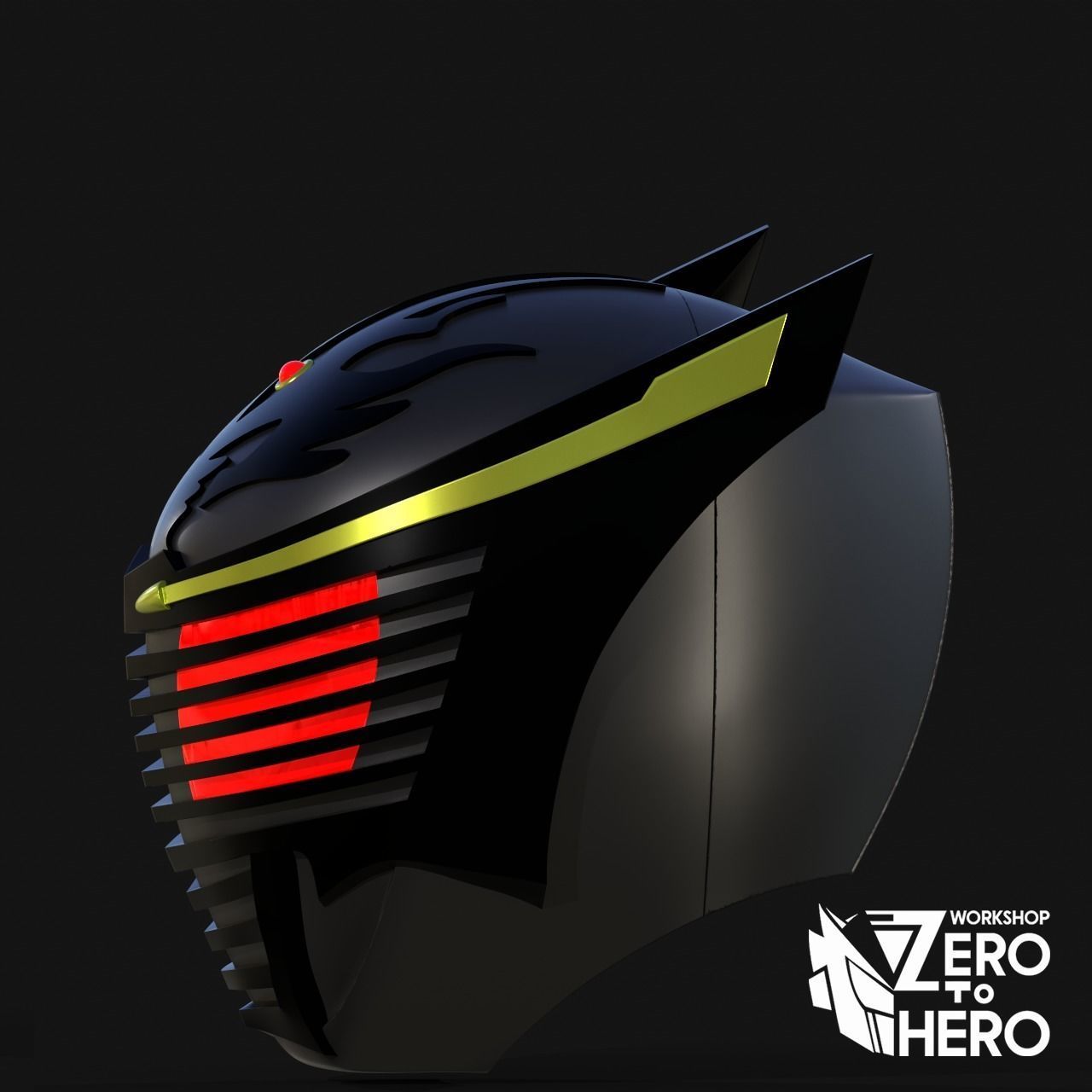 Kamen Rider Ryuga Helmet 3D model 3D printable | CGTrader