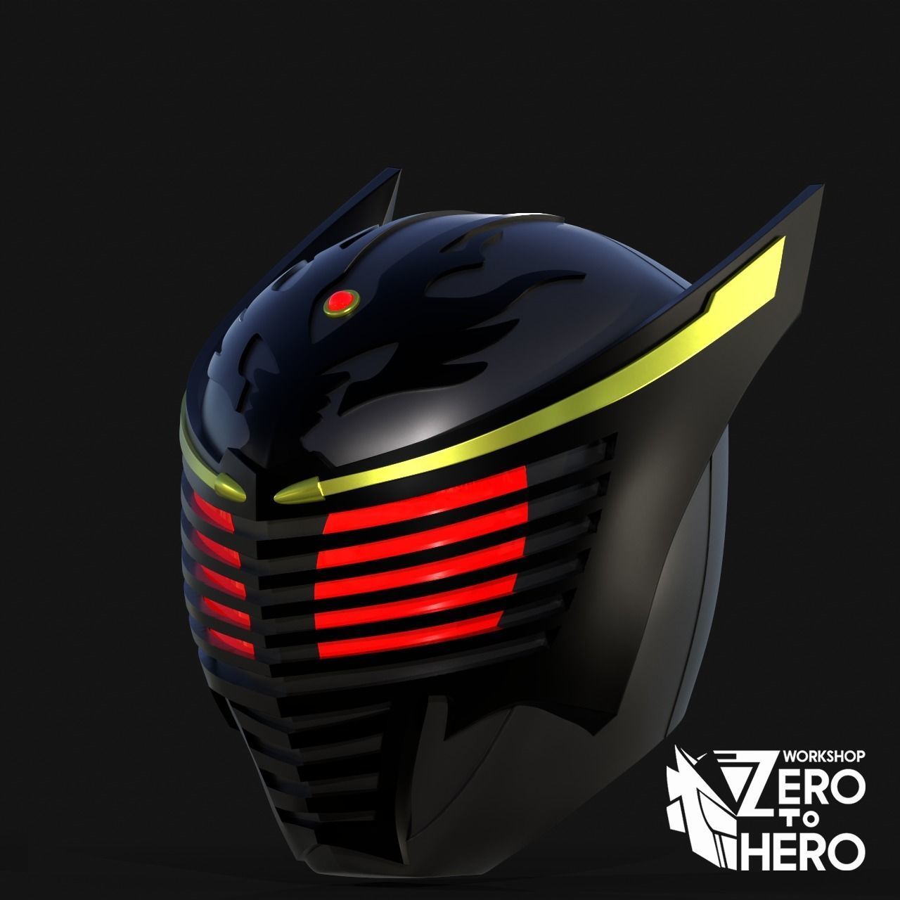 Kamen Rider Ryuga Helmet 3D model 3D printable | CGTrader