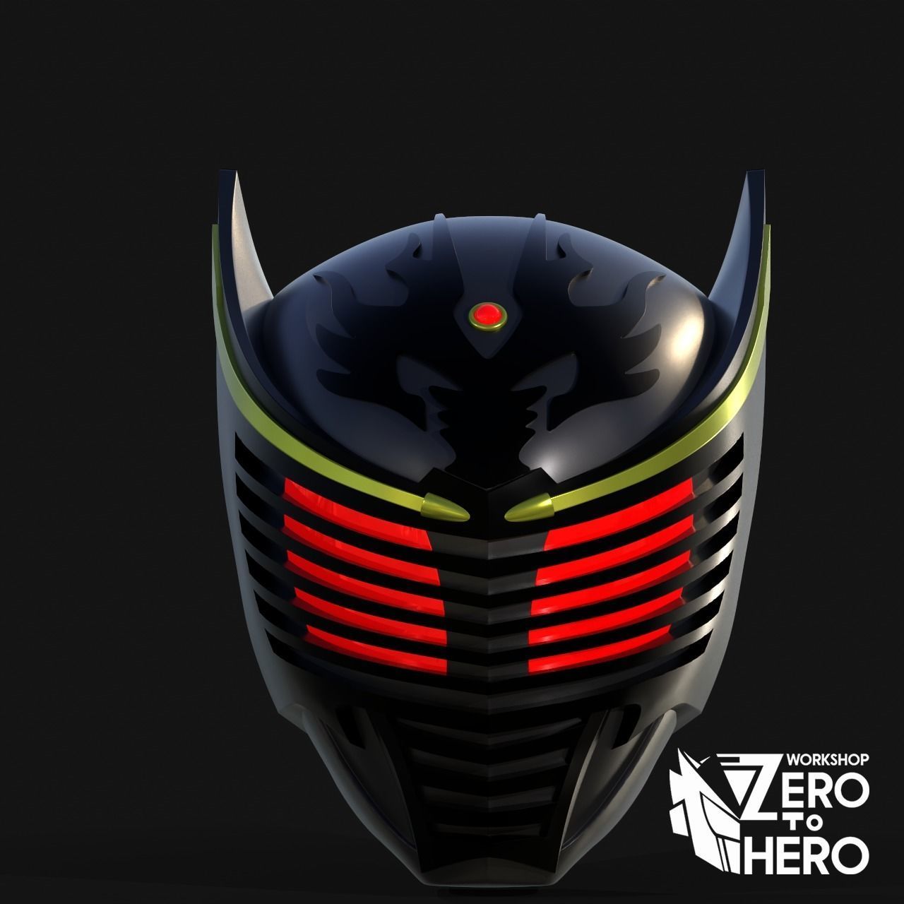 Kamen Rider Ryuga Helmet 3D model 3D printable | CGTrader
