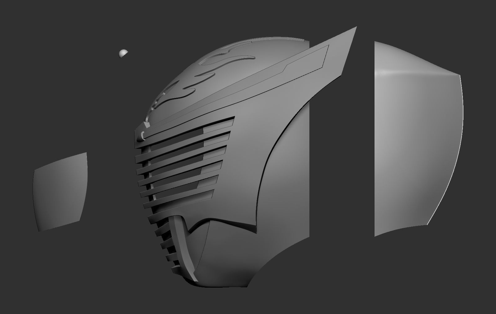 Kamen Rider Ryuga Helmet 3D model 3D printable | CGTrader