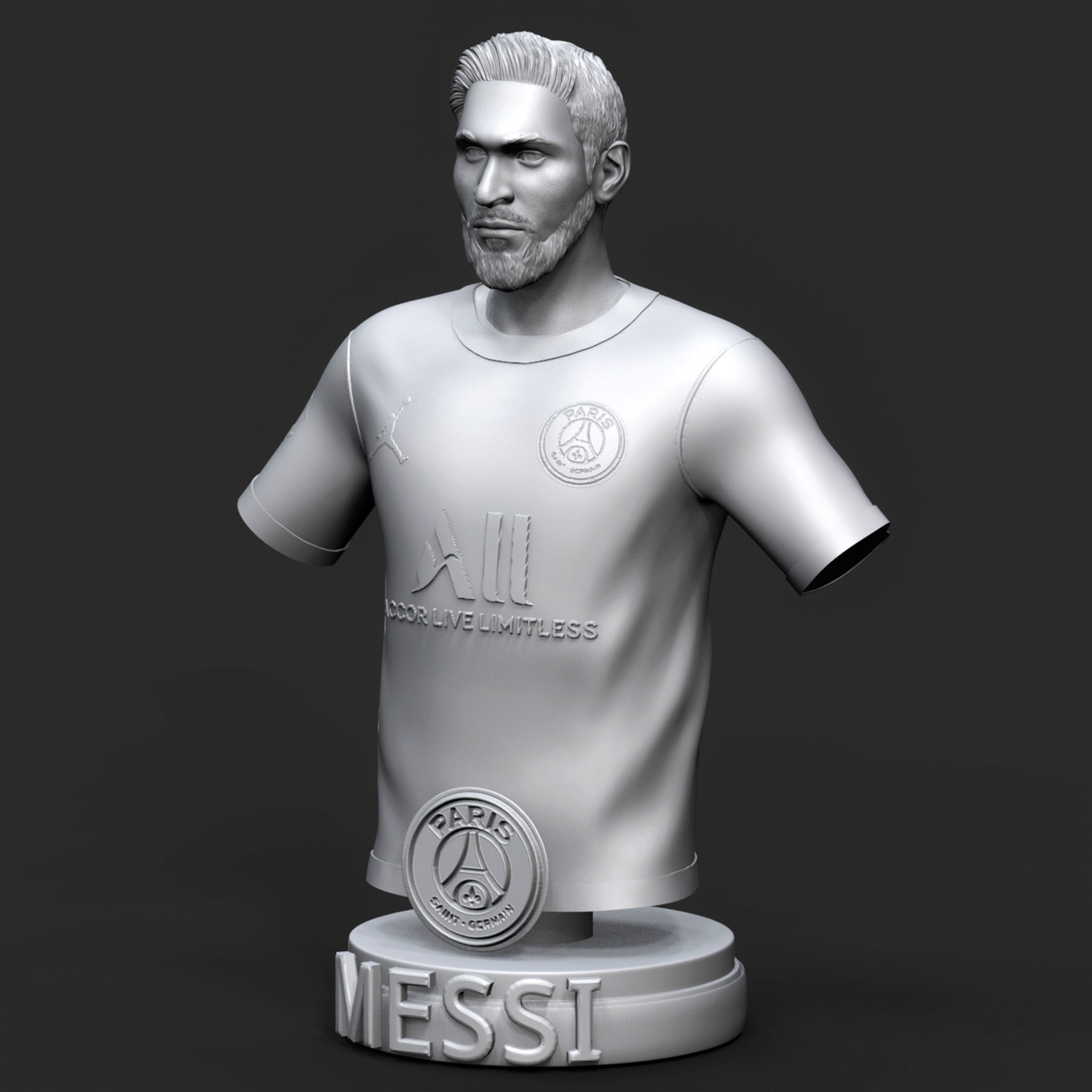 Messi 3D Printable 1 3D model 3D printable | CGTrader