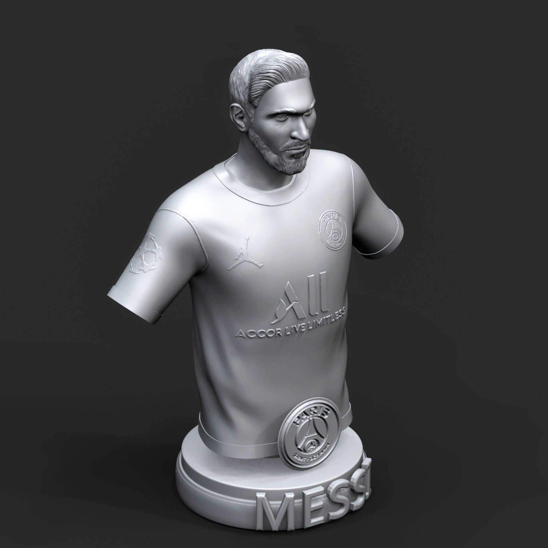 Messi 3D Printable 1 3D model 3D printable | CGTrader