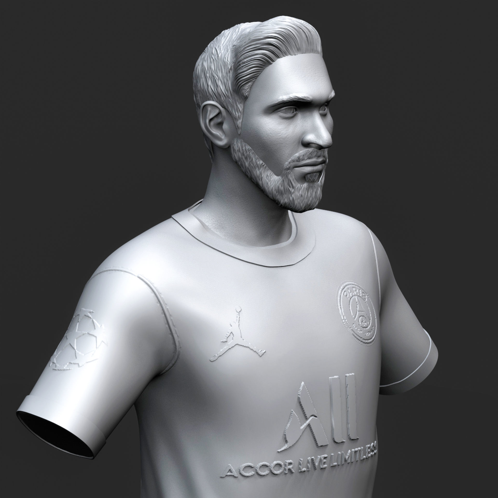 Messi 3D Printable 1 3D model 3D printable | CGTrader