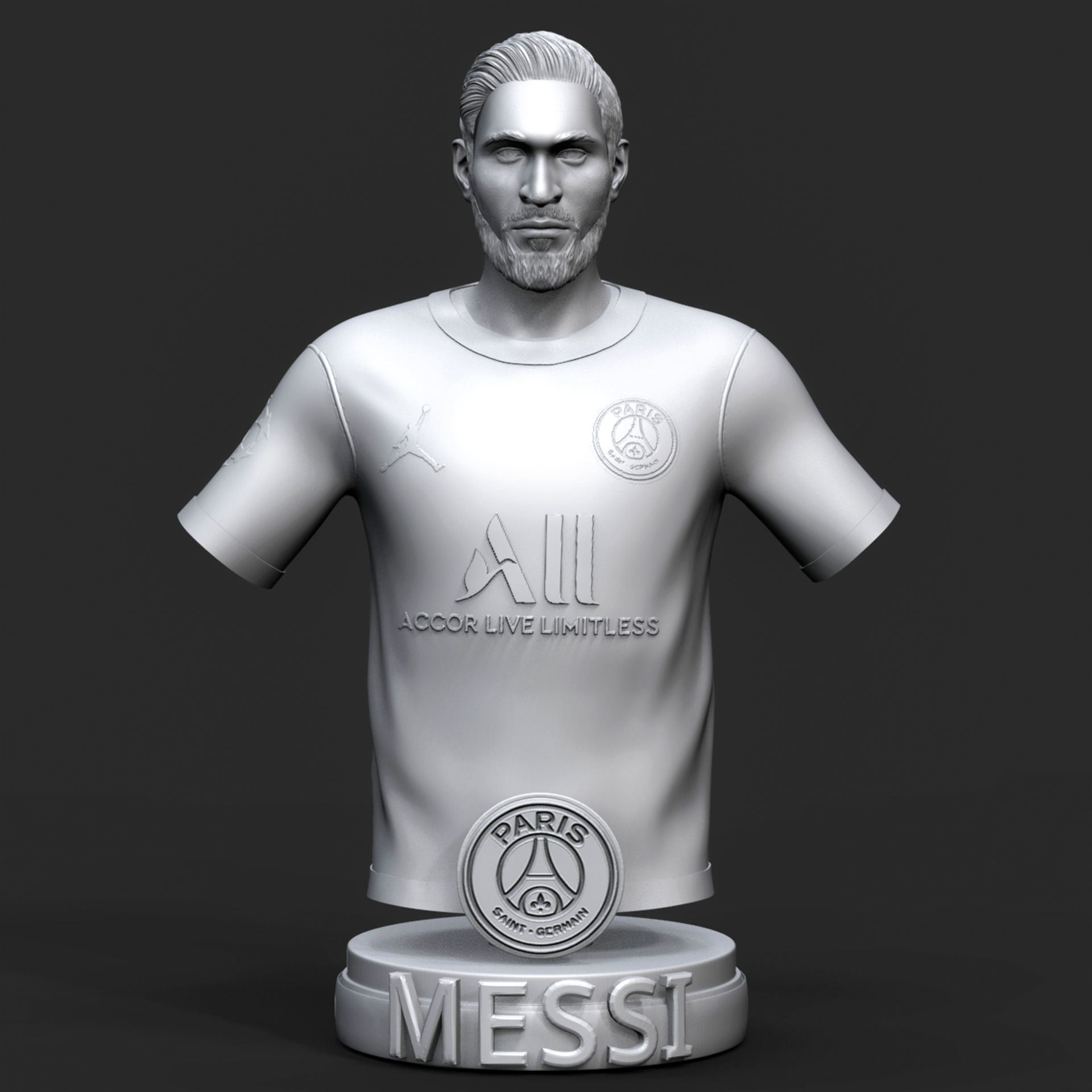 Messi 3D Printable 1 3D model 3D printable | CGTrader