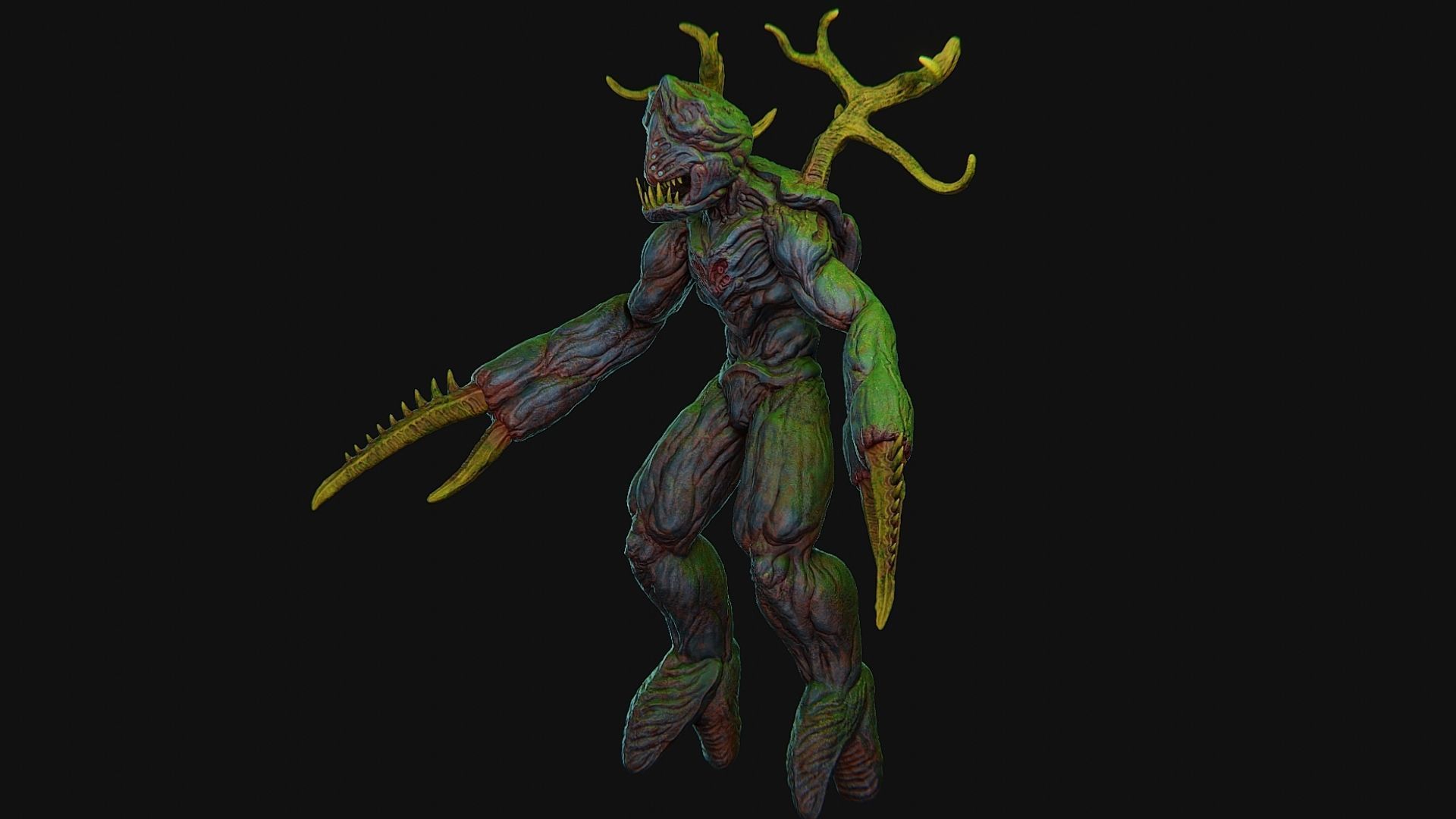 3D model Alien troglodyte character VR / AR / low-poly | CGTrader