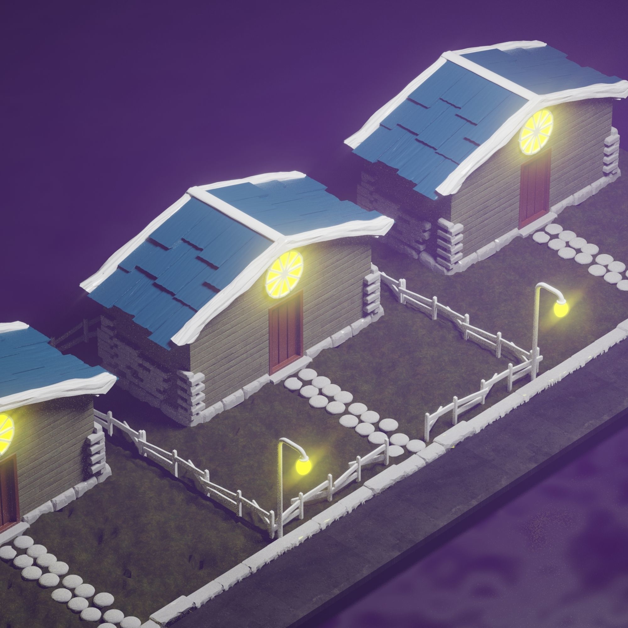 3D model Village House - Unity - Unreal Engine -Low Poly VR / AR / low ...