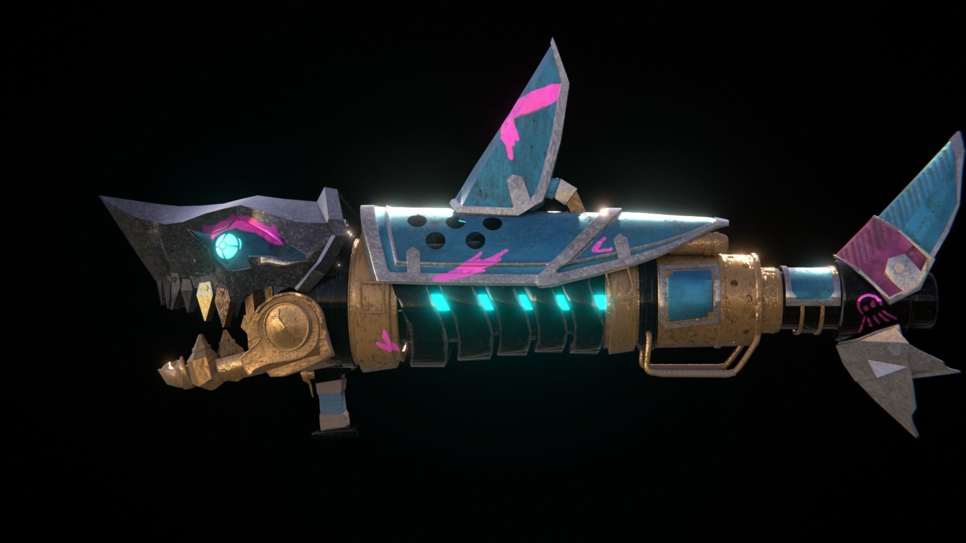 Jinx Fishbone Arcane 3D model animated rigged | CGTrader