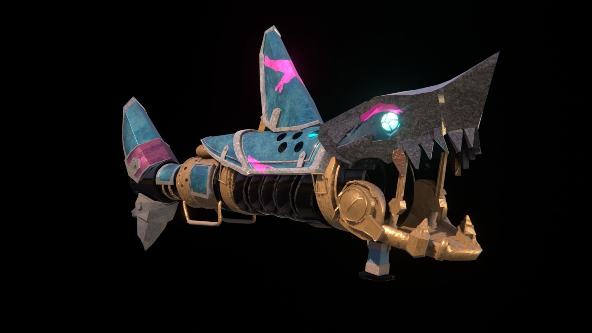 Jinx Fishbone Arcane 3D model animated rigged | CGTrader