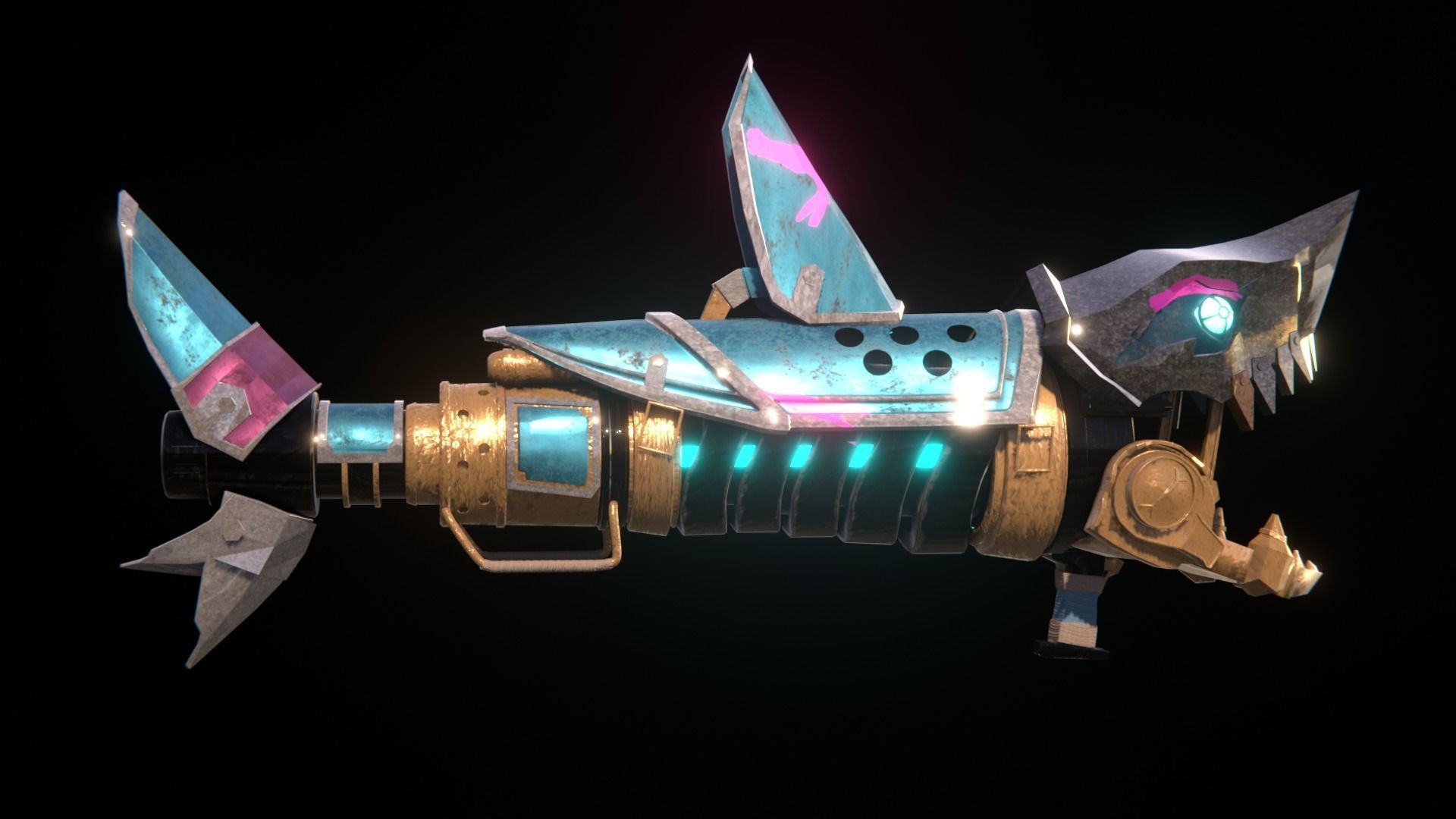 Jinx Fishbone Arcane 3D model animated rigged | CGTrader