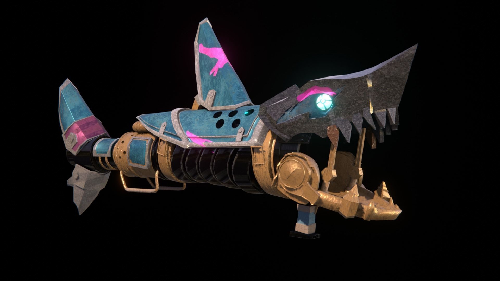 Jinx Fishbone Arcane 3D model animated rigged | CGTrader