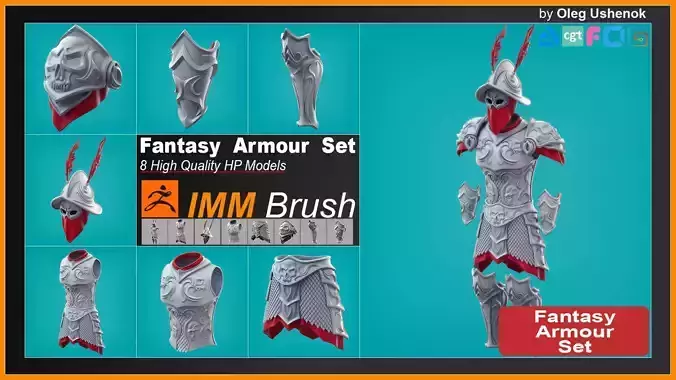 IMM Fantasy Armour Set 3D model | CGTrader
