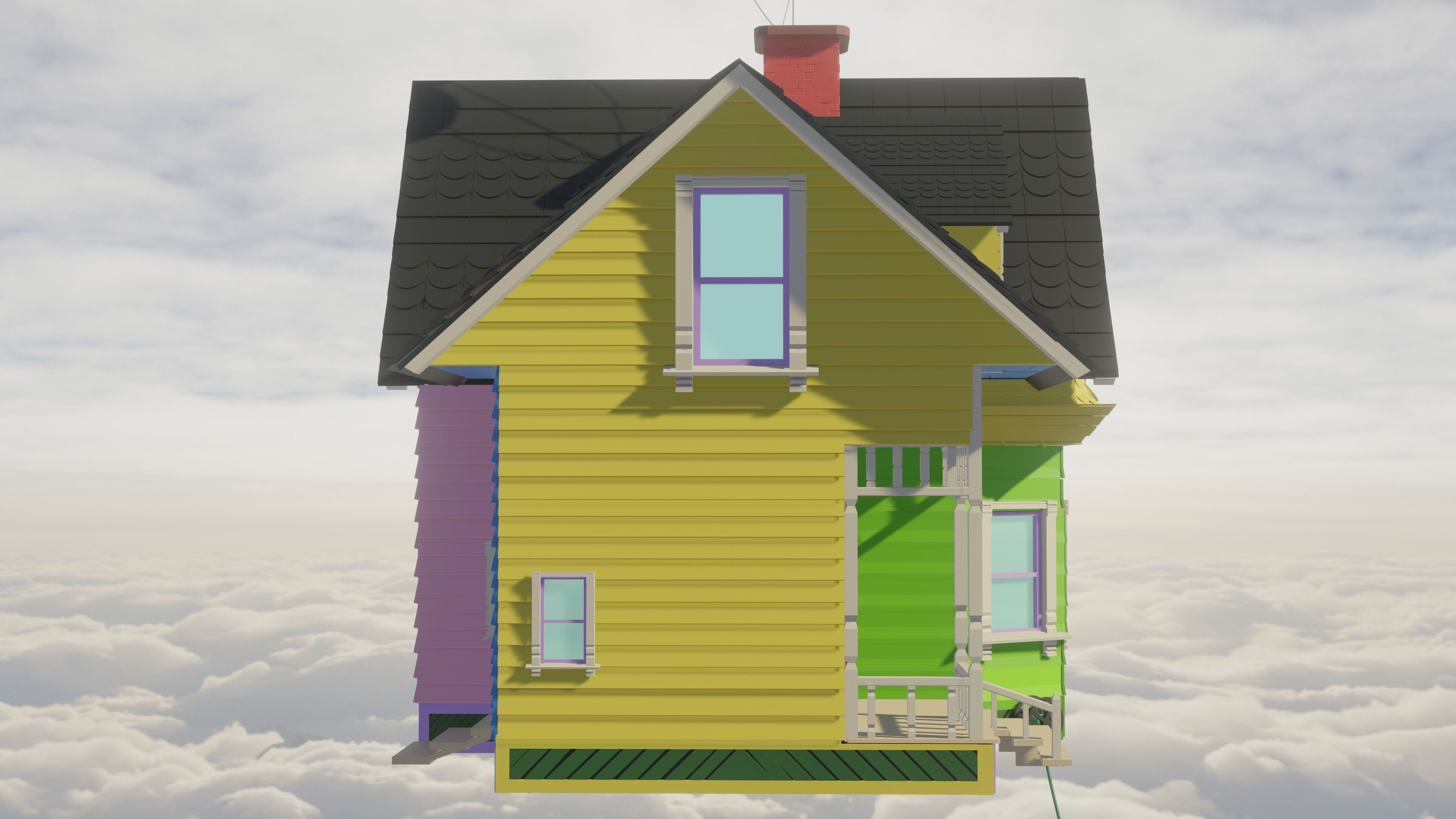 Up House 3D model | CGTrader