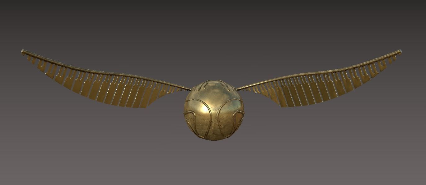 Golden Snitch Pbr free VR / AR / low-poly 3D model | CGTrader