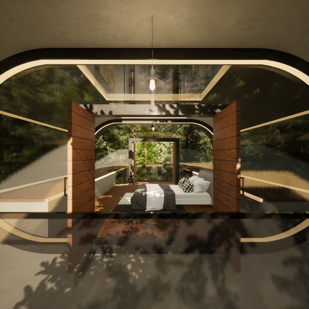 Luxury CyberTreehouse free 3D model | CGTrader