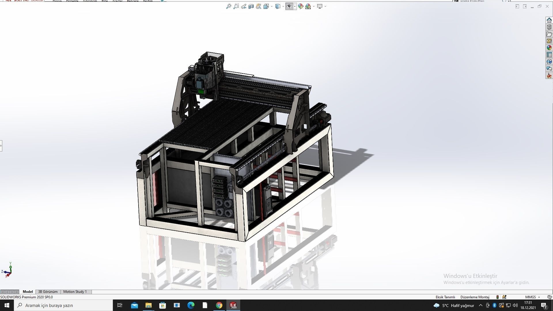 Cnc Router Professional 3D model animated rigged | CGTrader