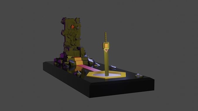 3D model The dominion of the lord Low-poly 3D model game ready VR / AR ...