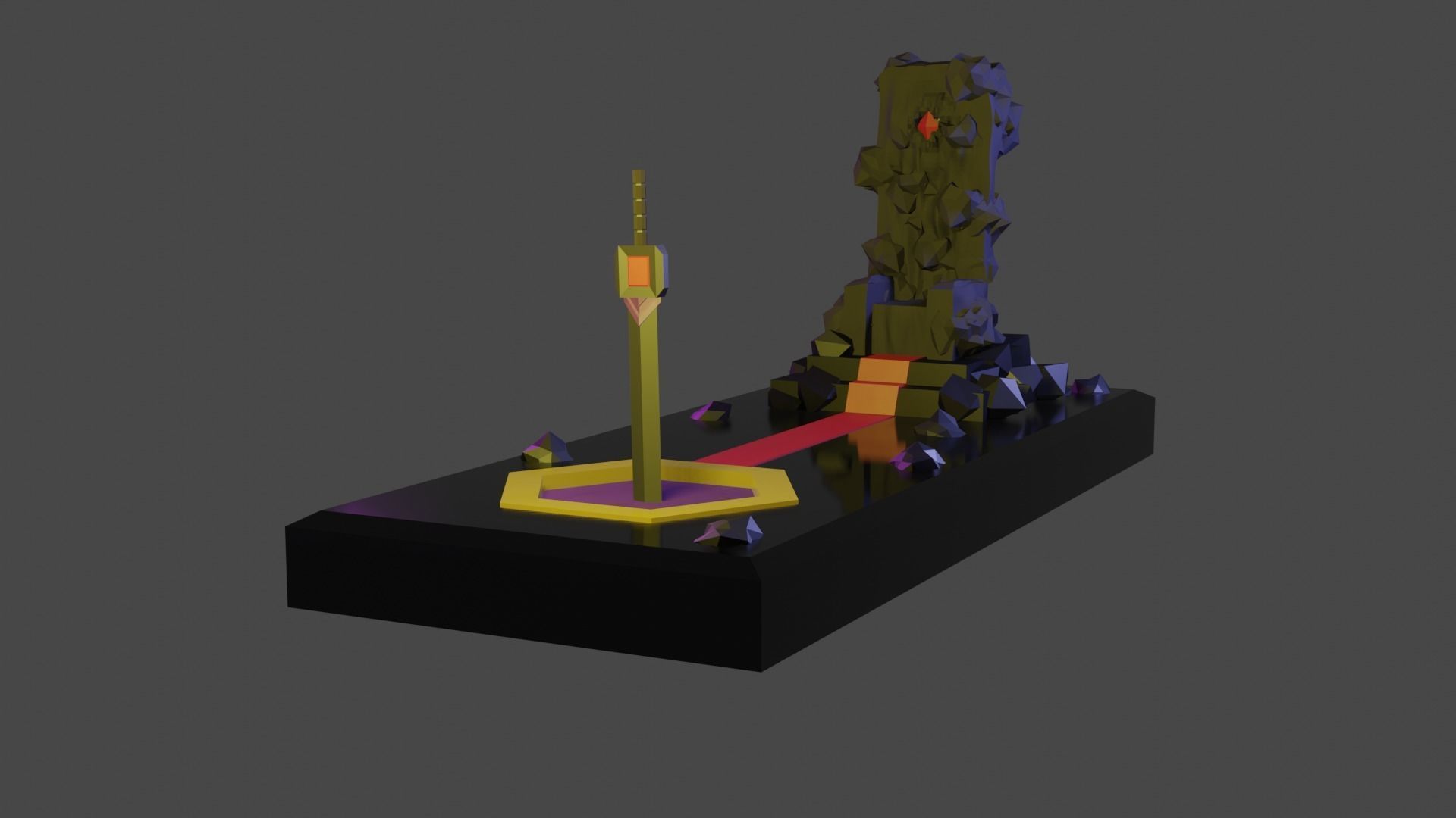 3D model The dominion of the lord Low-poly 3D model game ready VR / AR ...