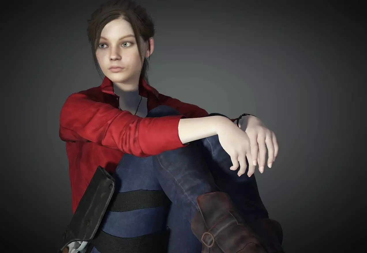 3D model Claire Redfield from Resident Evil 3D Model VR / AR / low-poly ...