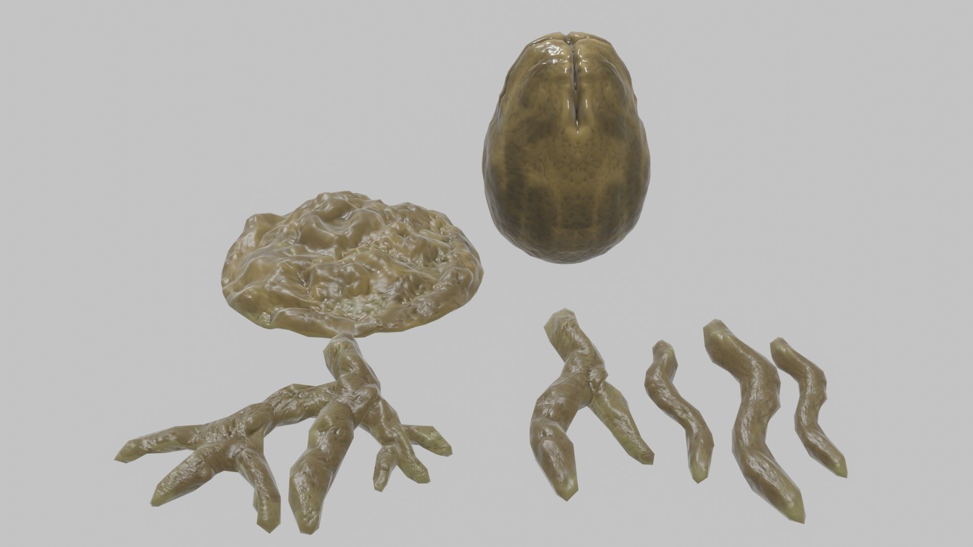 3D model Alien egg with nest pbr VR / AR / low-poly | CGTrader