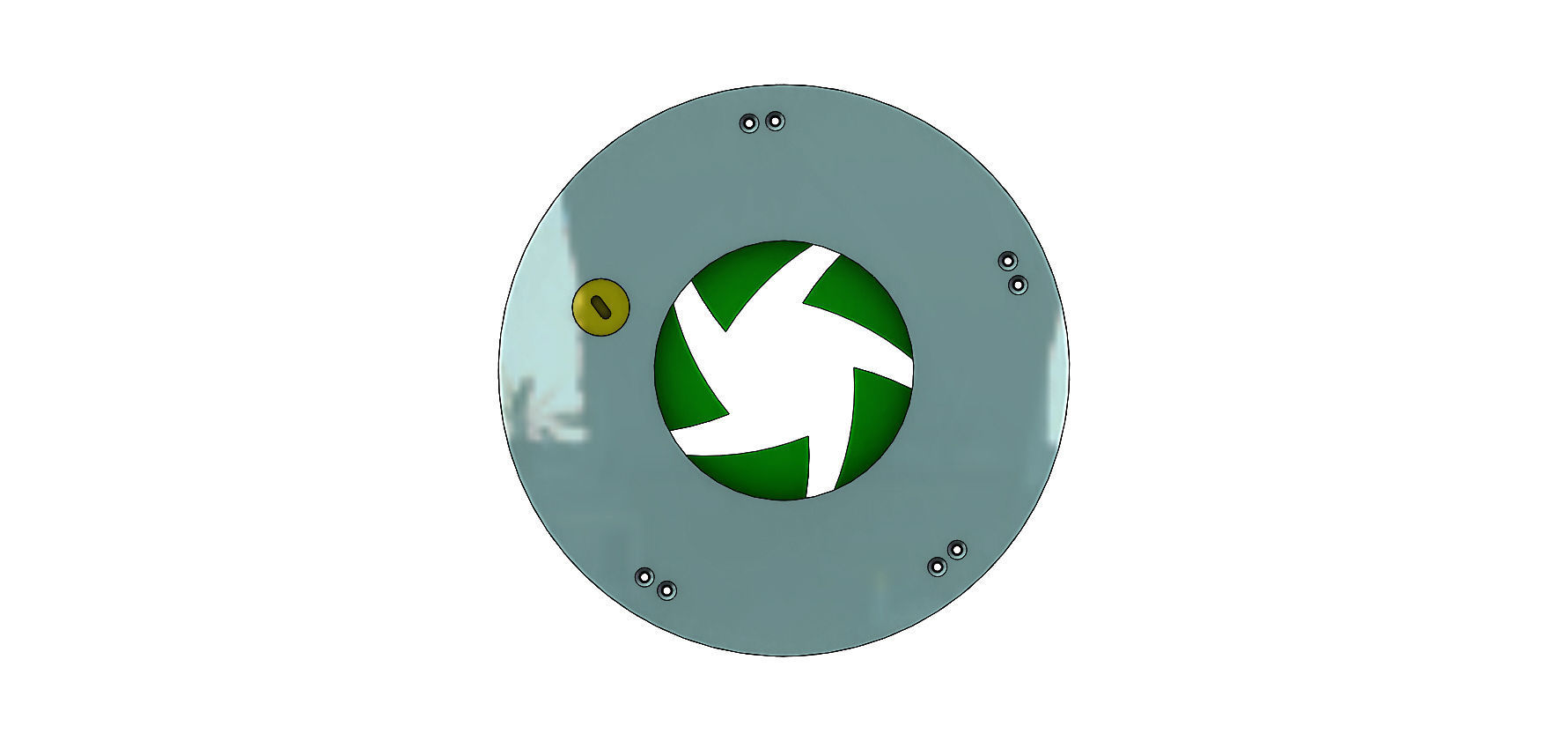 3DP5BLROD50A Mechanical shutter Iris mechanism kinematics diy 3D model ...