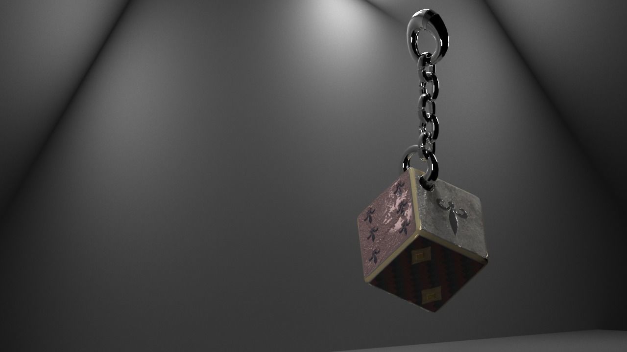 dice medal 3D model | CGTrader