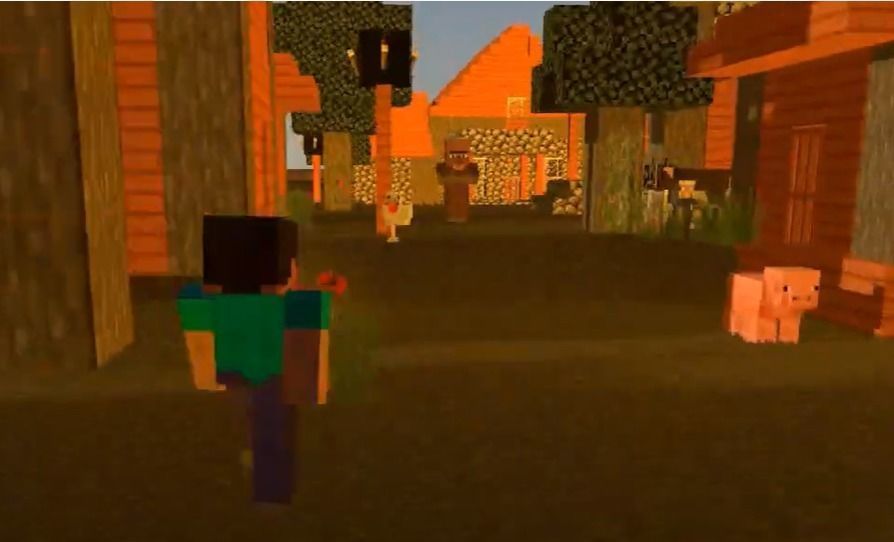 Minecraft cow pig and chicken free 3D model | CGTrader