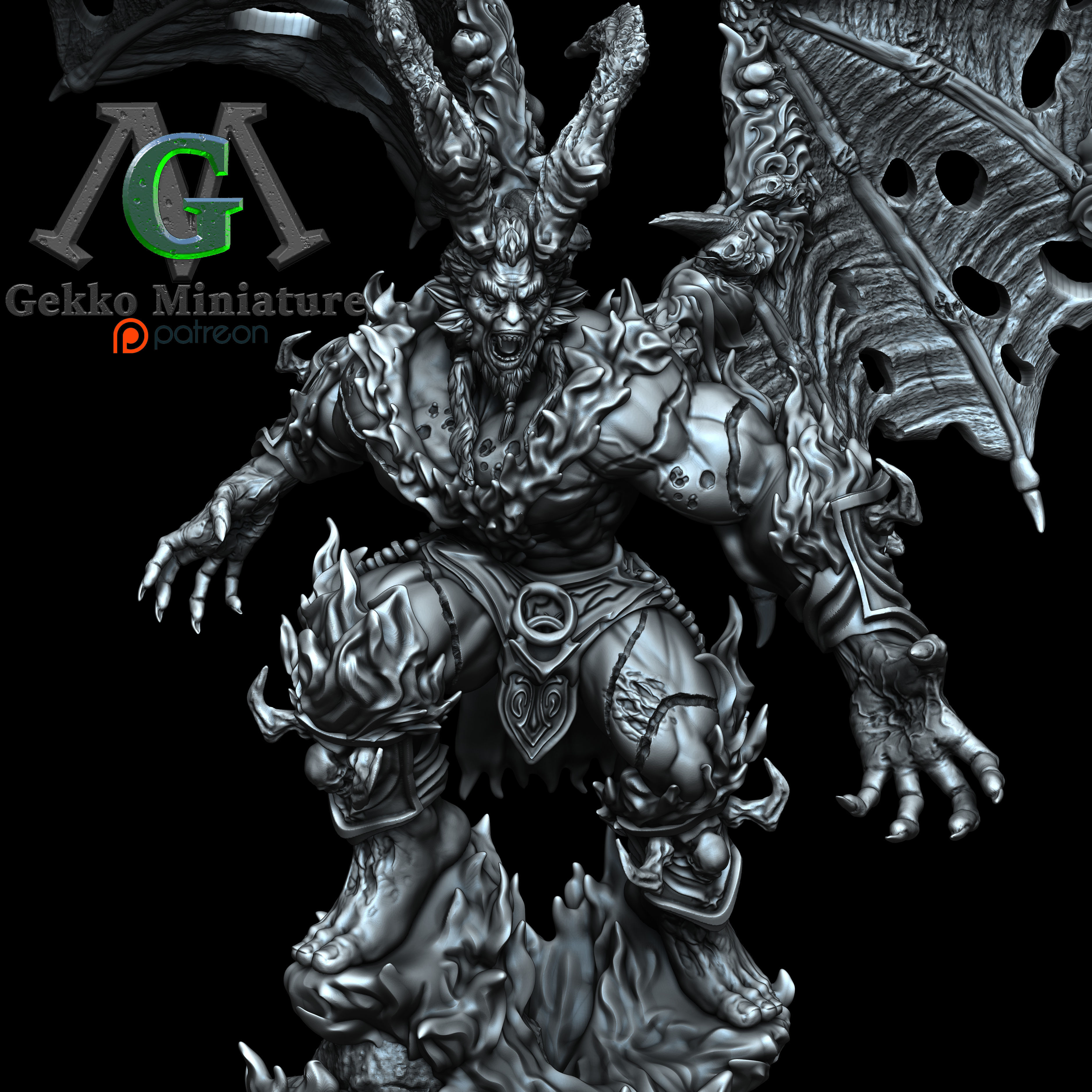 Ifrit Pose B 3D model 3D printable | CGTrader