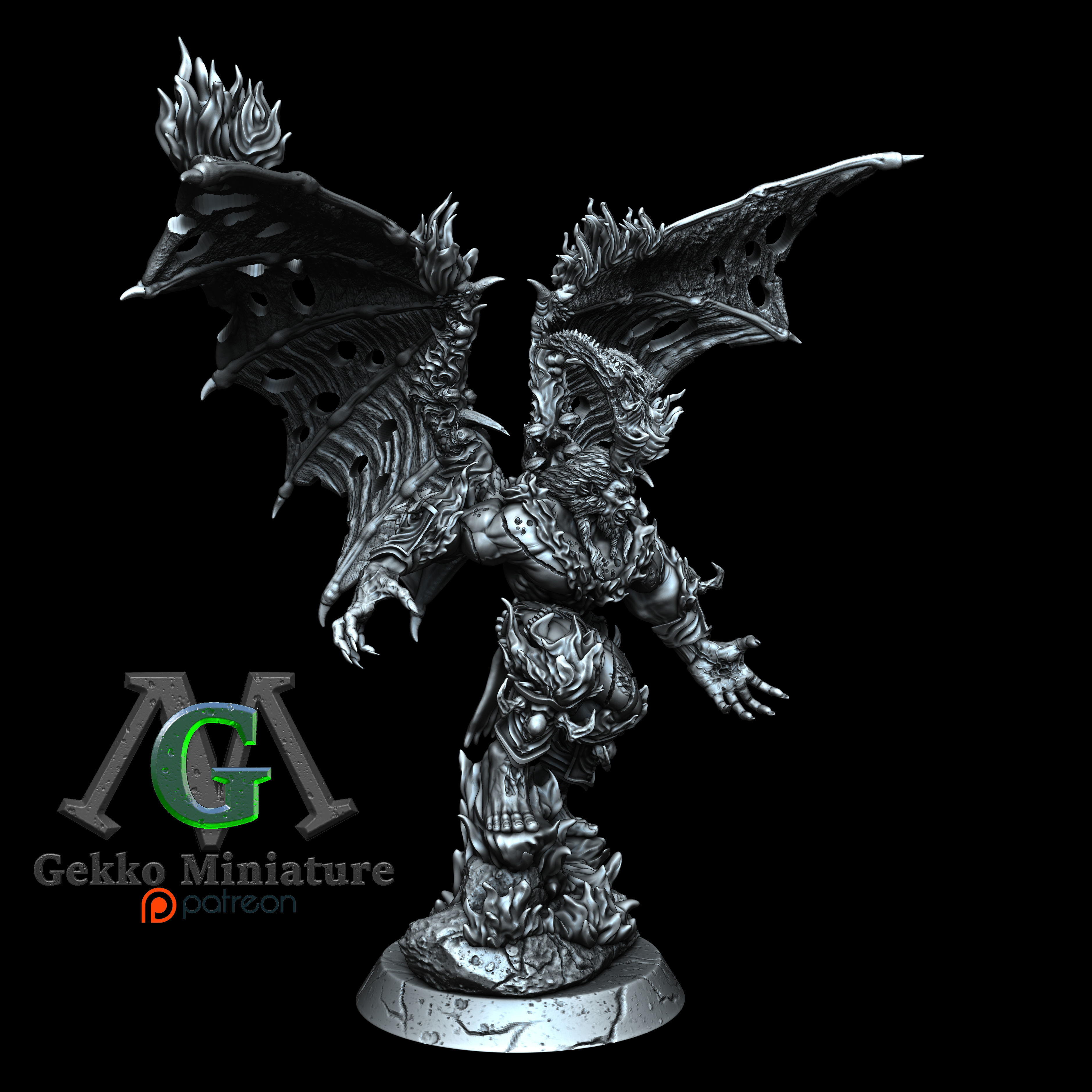 Ifrit Pose B 3D model 3D printable | CGTrader