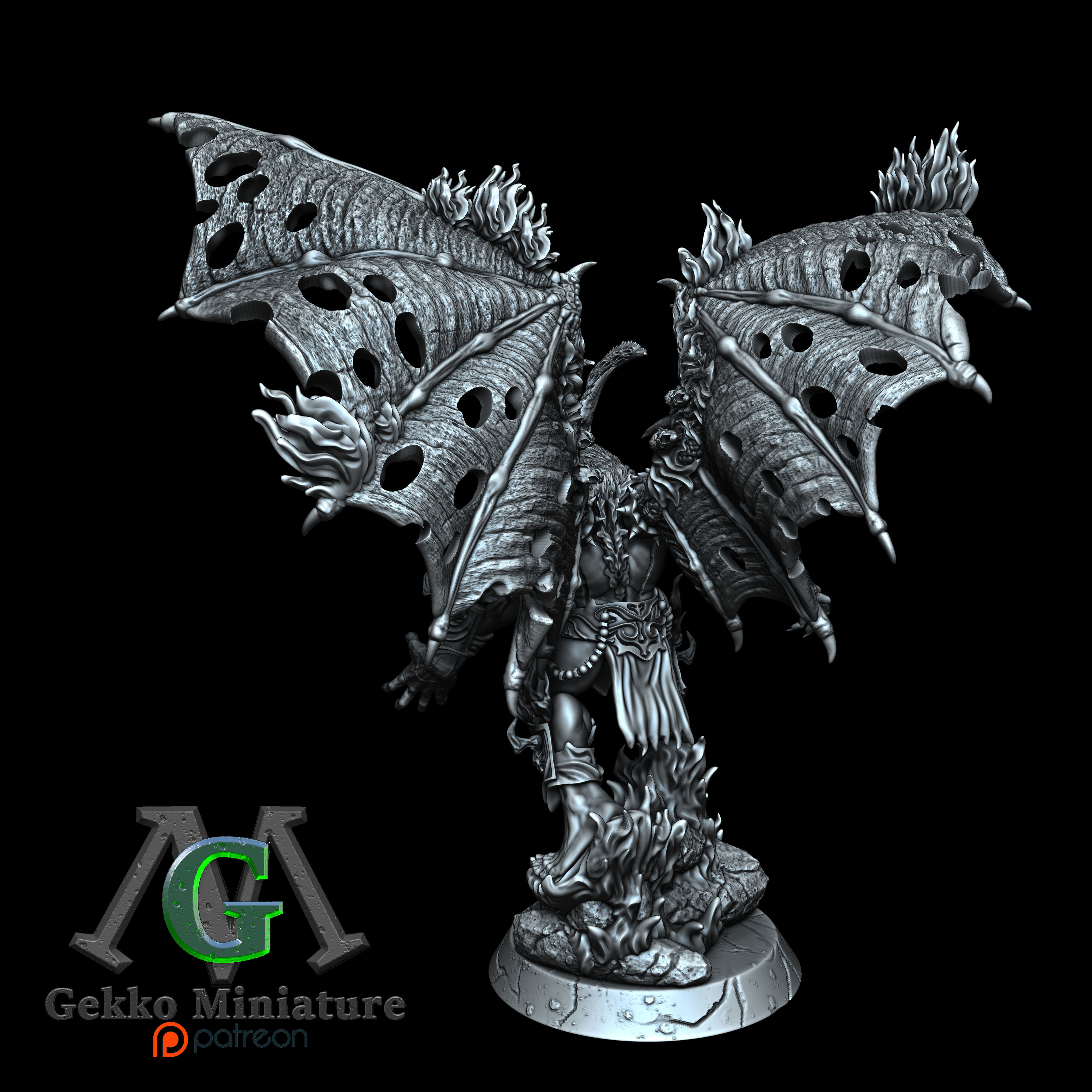 Ifrit Pose B 3D model 3D printable | CGTrader