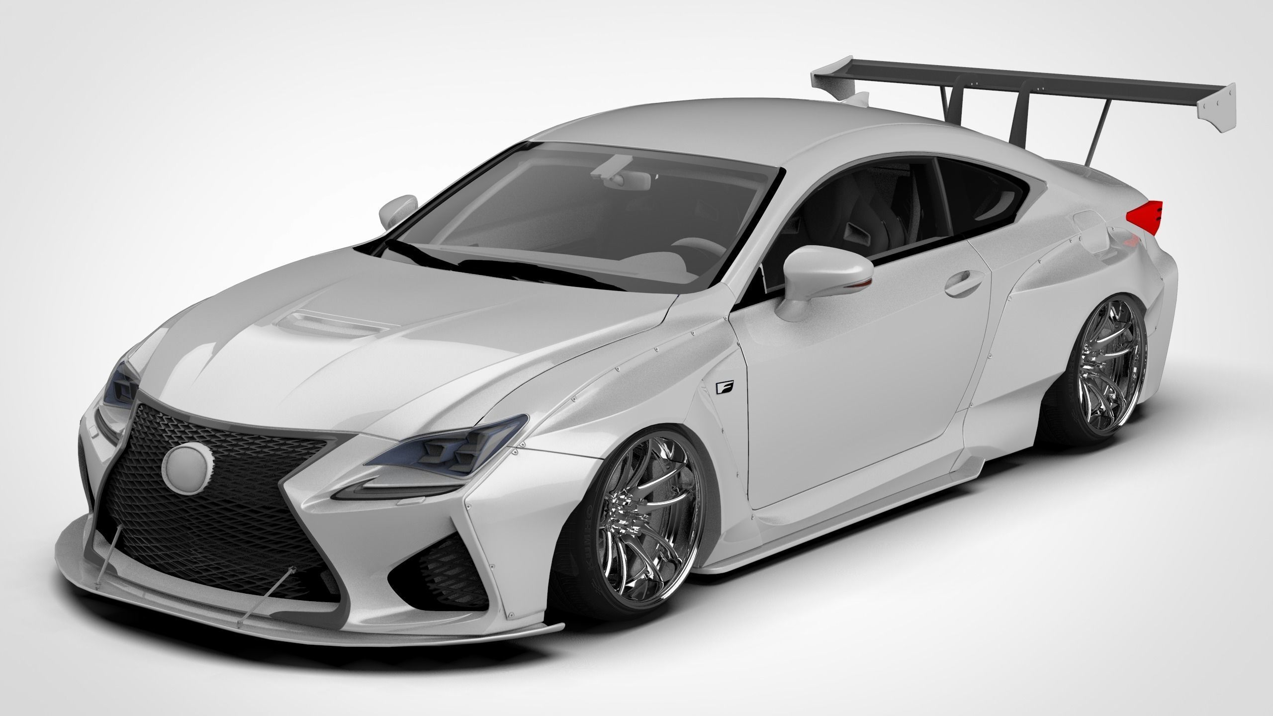 Lexus RC-F Rocket Bunny Pandem V1 Body Kit 3D model | CGTrader
