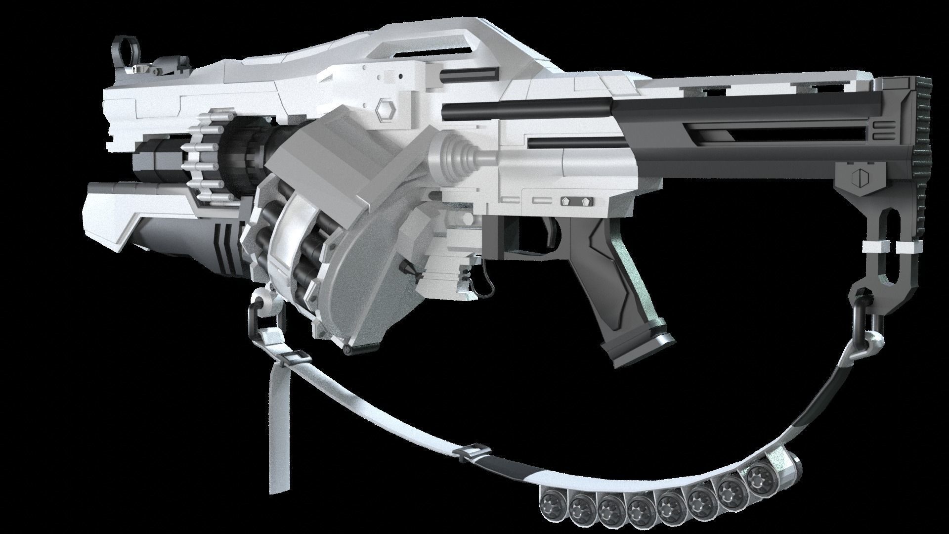3D model sci fi weapon VR / AR / low-poly | CGTrader