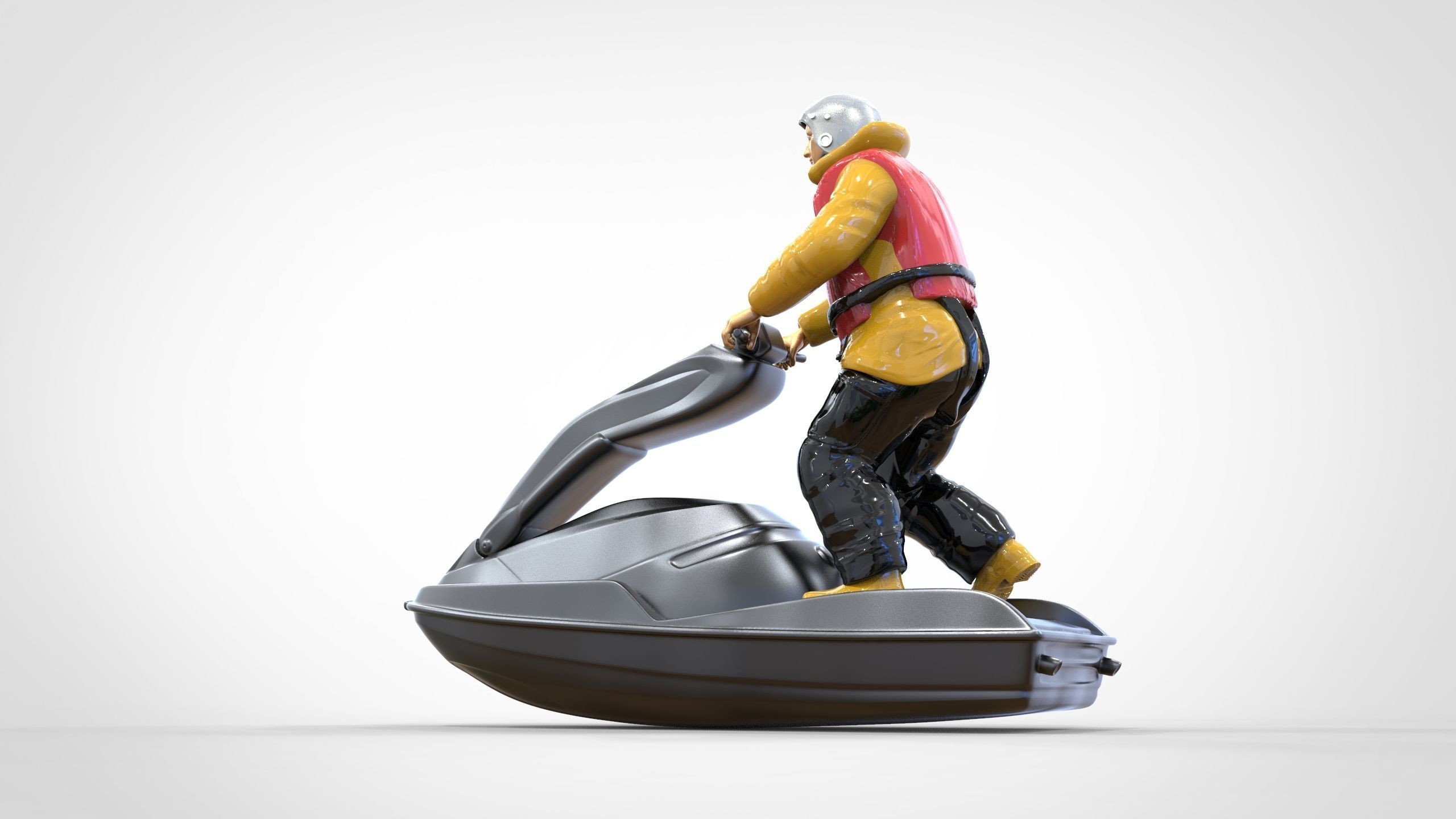 N11 Captain Royal National Lifeboat Institution RNLI Rescue crew 3D ...