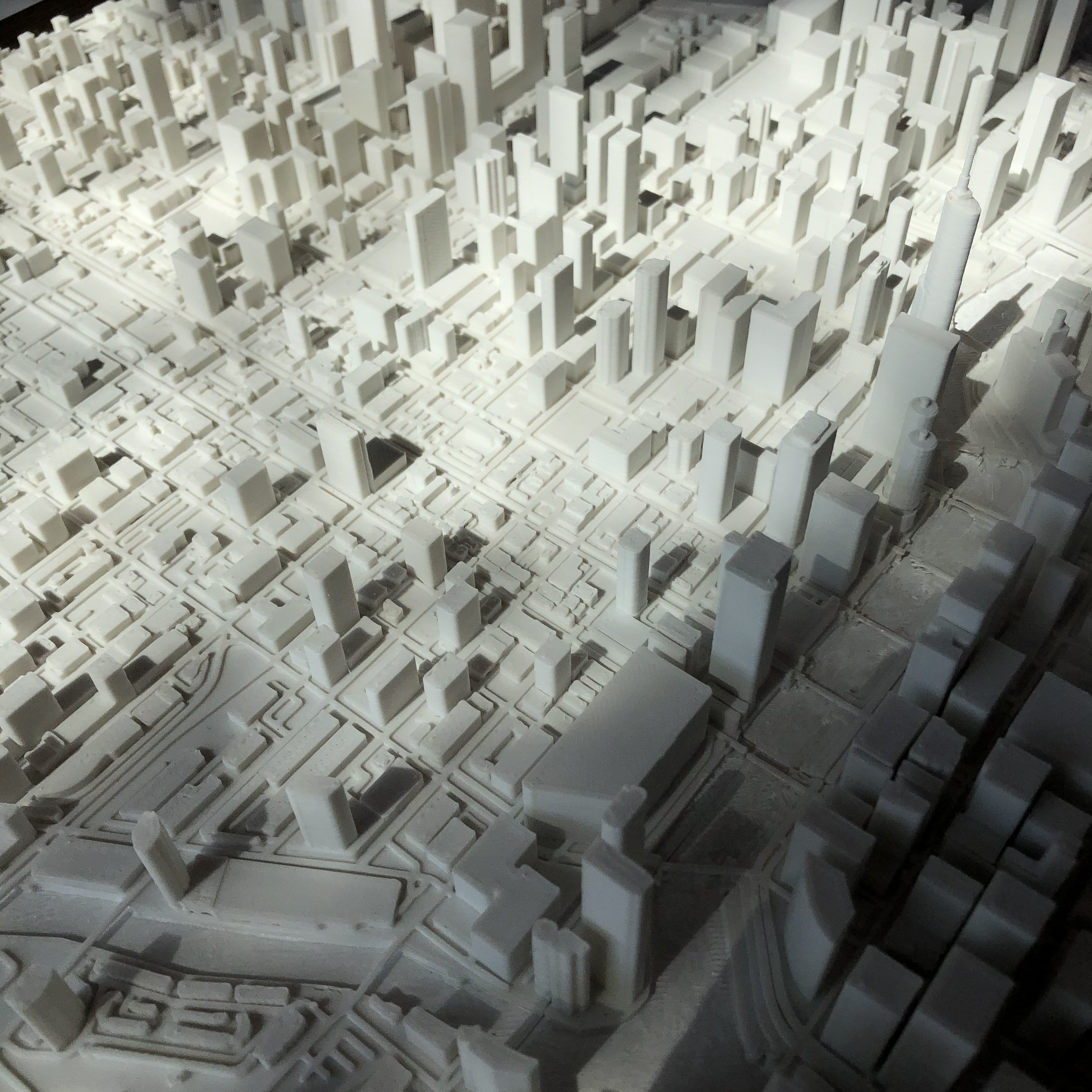 3D Chicago Map City Art Landmark Model of Chicago Skyline Art 3D model ...