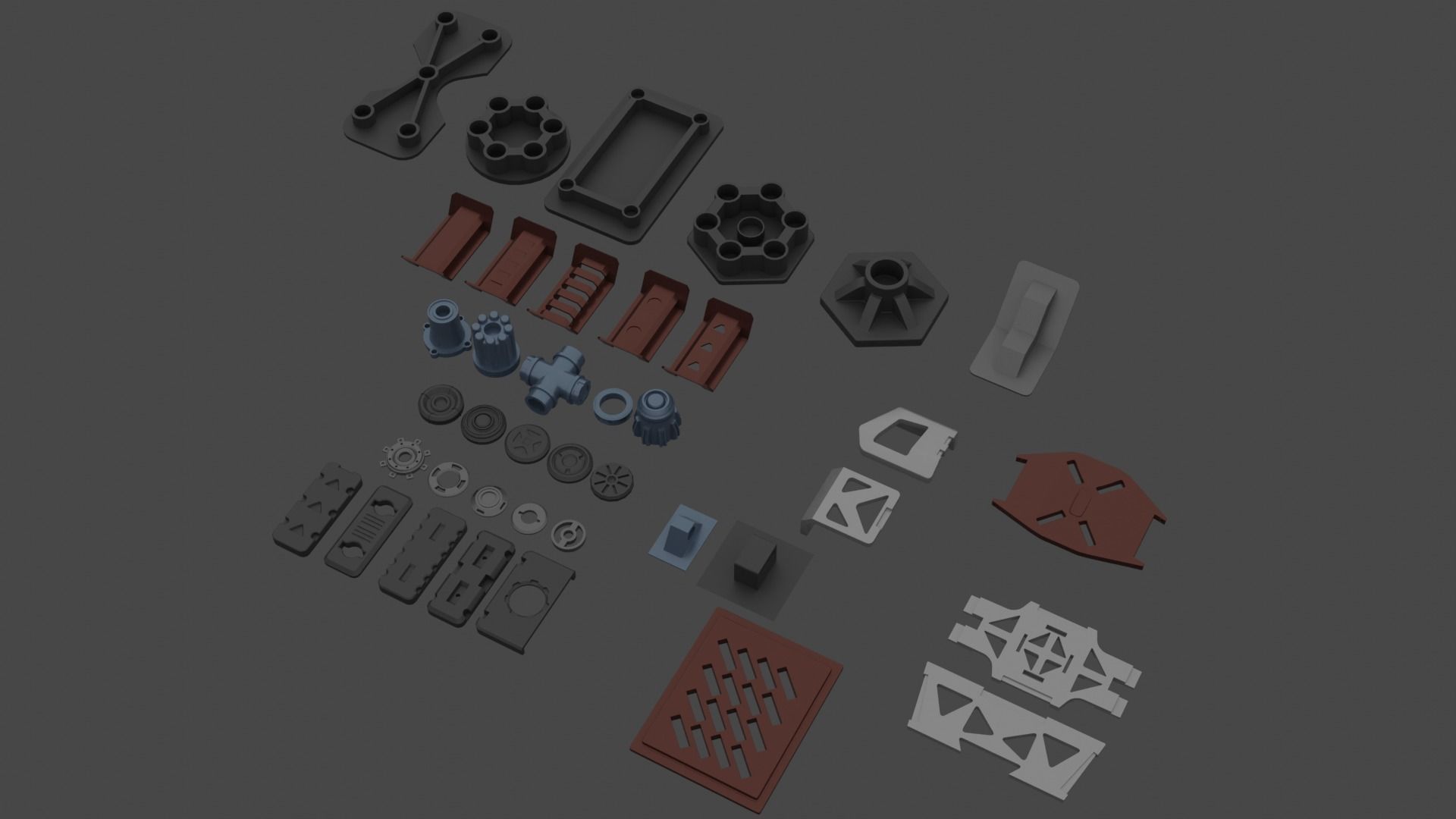 Kitbash sci-fi Set 3D model | CGTrader