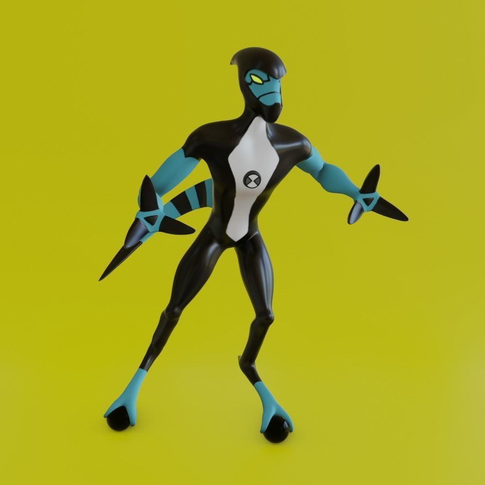 3D model XLR8 from Ben10 VR / AR / low-poly | CGTrader