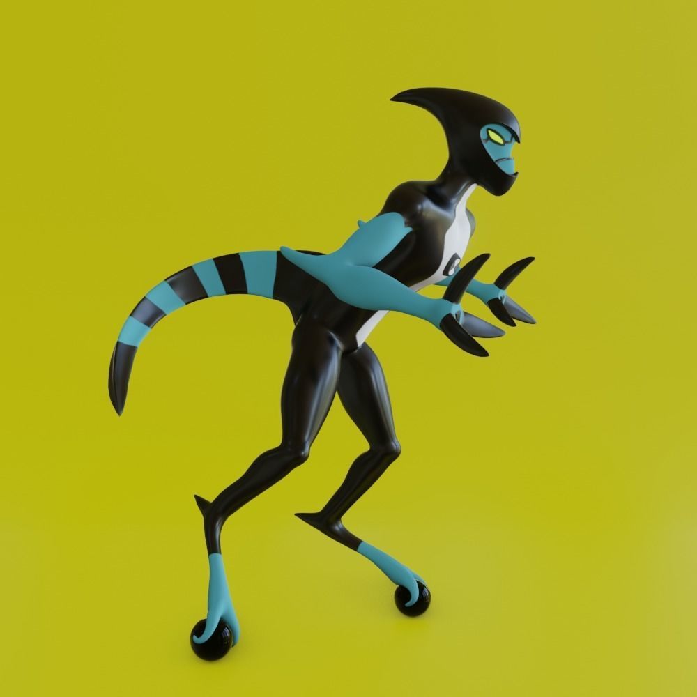 3D model XLR8 from Ben10 VR / AR / low-poly | CGTrader