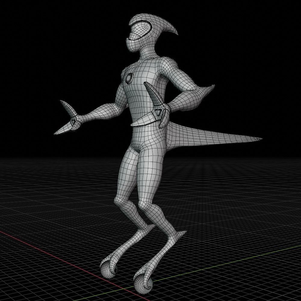 3D model XLR8 from Ben10 VR / AR / low-poly | CGTrader